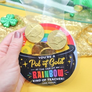 Pot of Gold Treat Bag, St. Patrick's Day Treat Bag, St. Patrick's Day ...