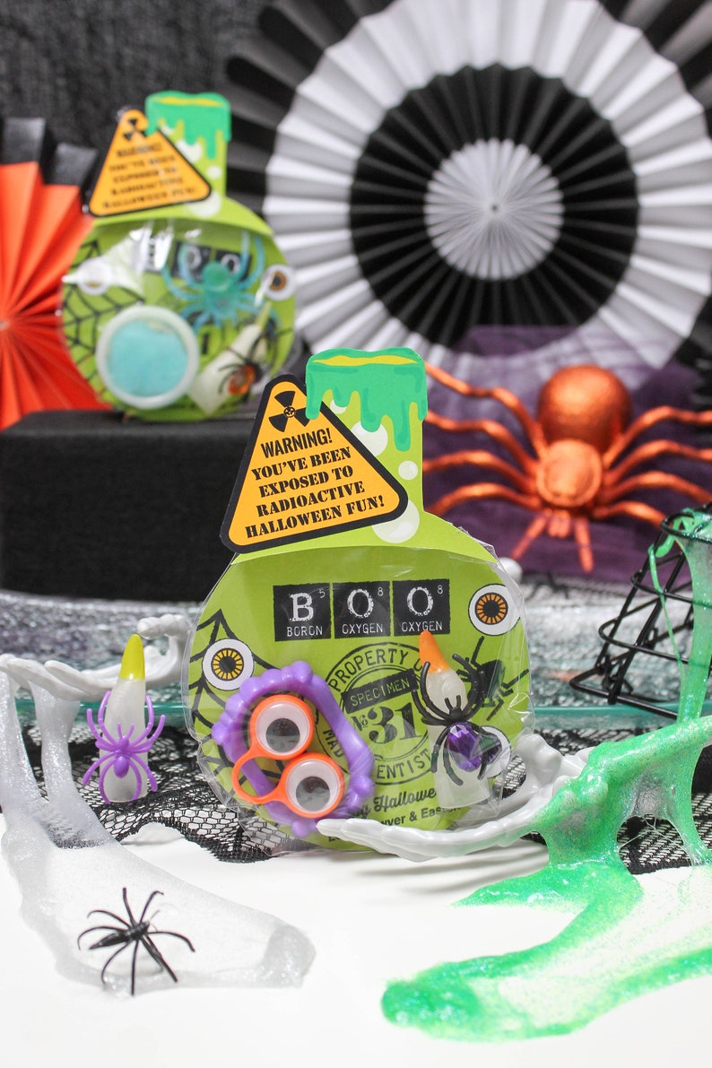 Mad Scientist Halloween Gift Printable Kids Halloween Gift | Etsy