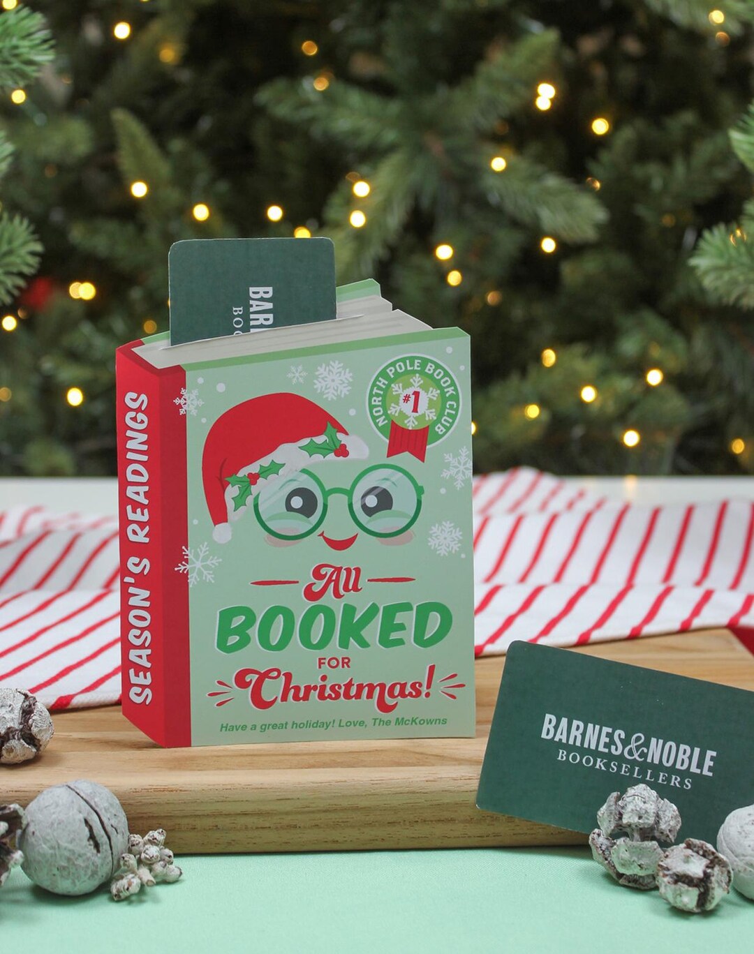 Booked for Christmas, Book Gift Card Holder Printable, Book Gift ...