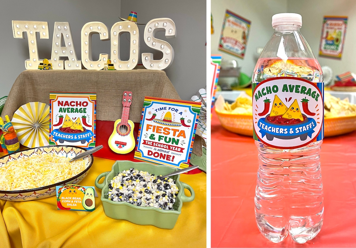Teacher Appreciation Taco Fiesta Printable Pack Taco Teacher - Etsy