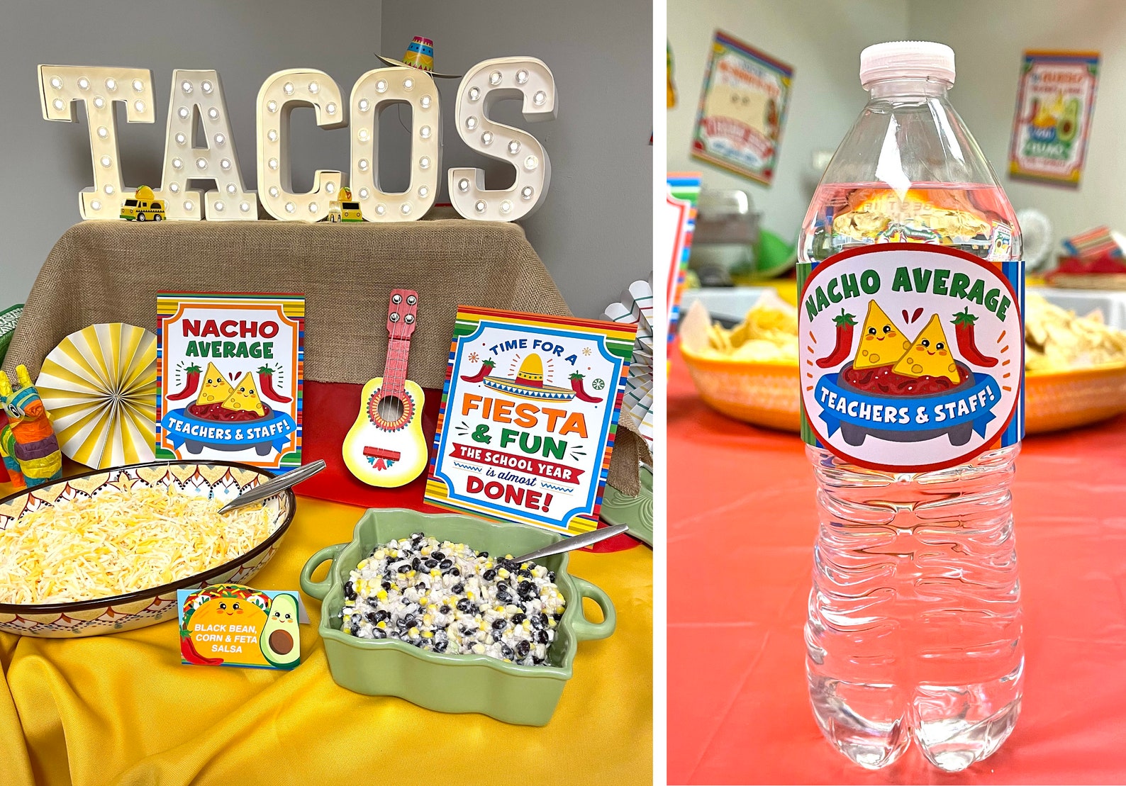 Teacher Appreciation Taco Fiesta Printable Pack Taco Teacher - Etsy
