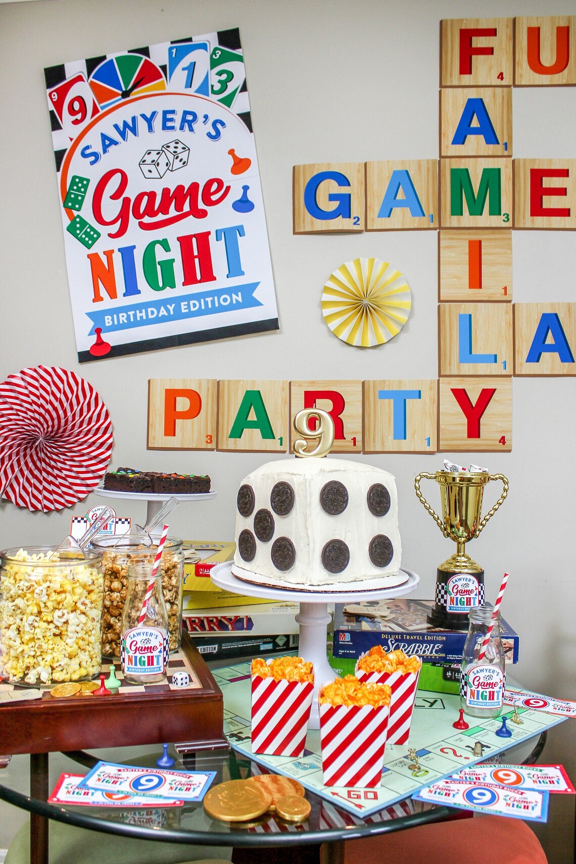 Game Night Party Printable Poster Birthday Party - Etsy UK