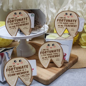 Fortune Cookie Gift Card Holder Printable, Teacher Gift, Teacher ...