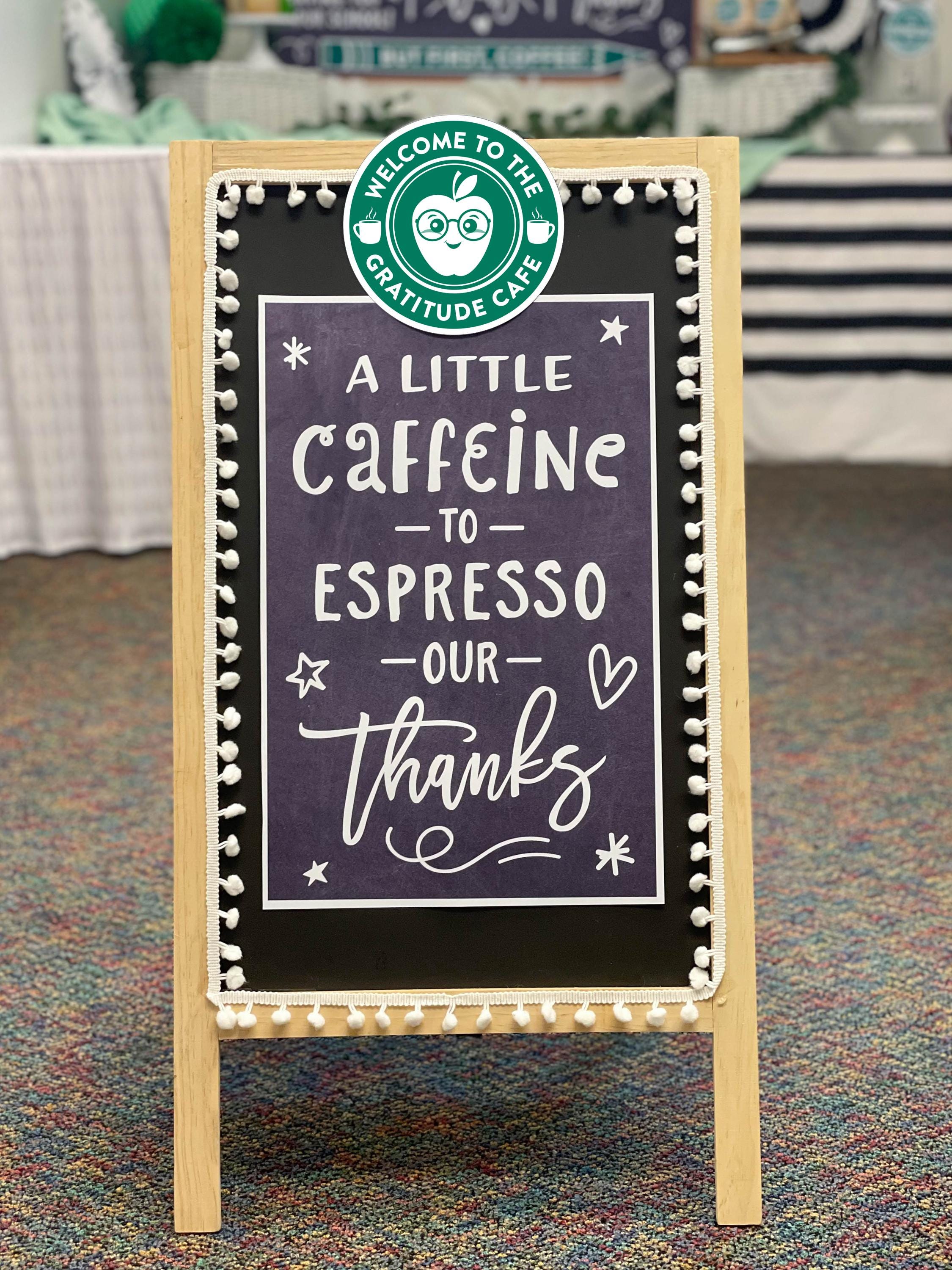Teacher Appreciation Coffee Shop Printable Pack, Coffee Themed Teacher ...