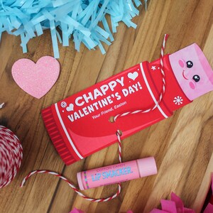Chapstick Kids Valentine Printable, Lip Gloss Valentine, School ...