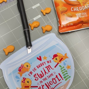 School of Fish Valentine, Fish, Goldfish, Valentine Printable, Kids ...