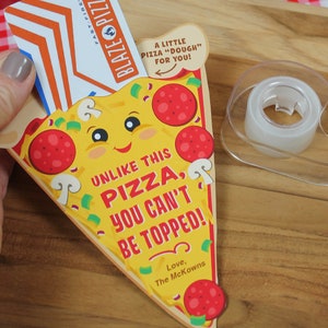 Pizza Gift Card Holder Printable, Teacher Gift, Teacher Appreciation ...