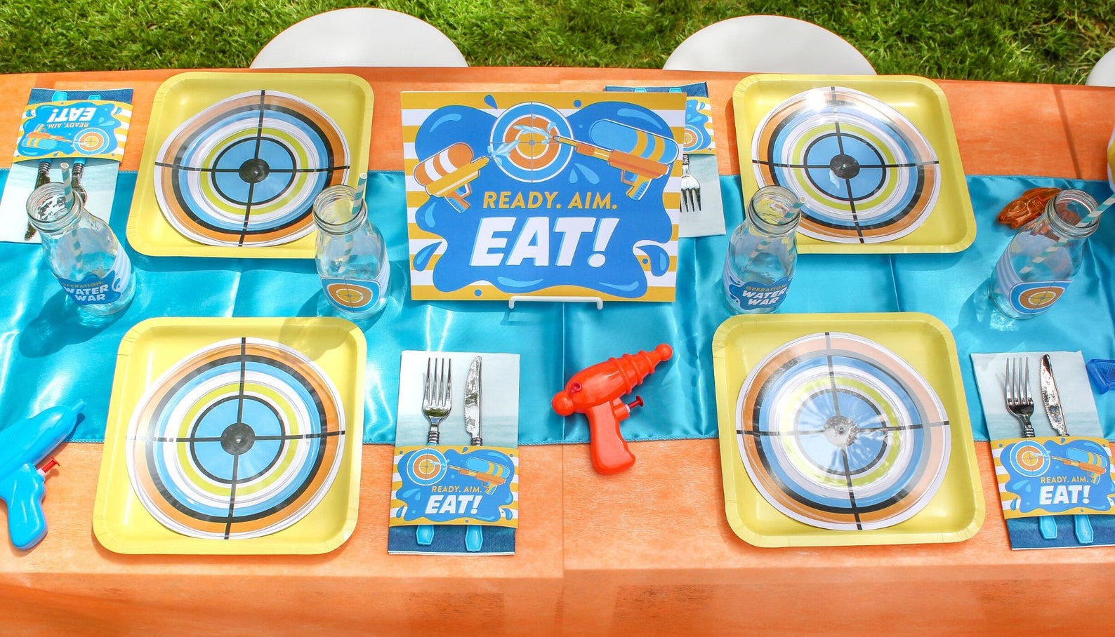 Water Wars Kids Party Printable Pack Party Invitation Thank - Etsy