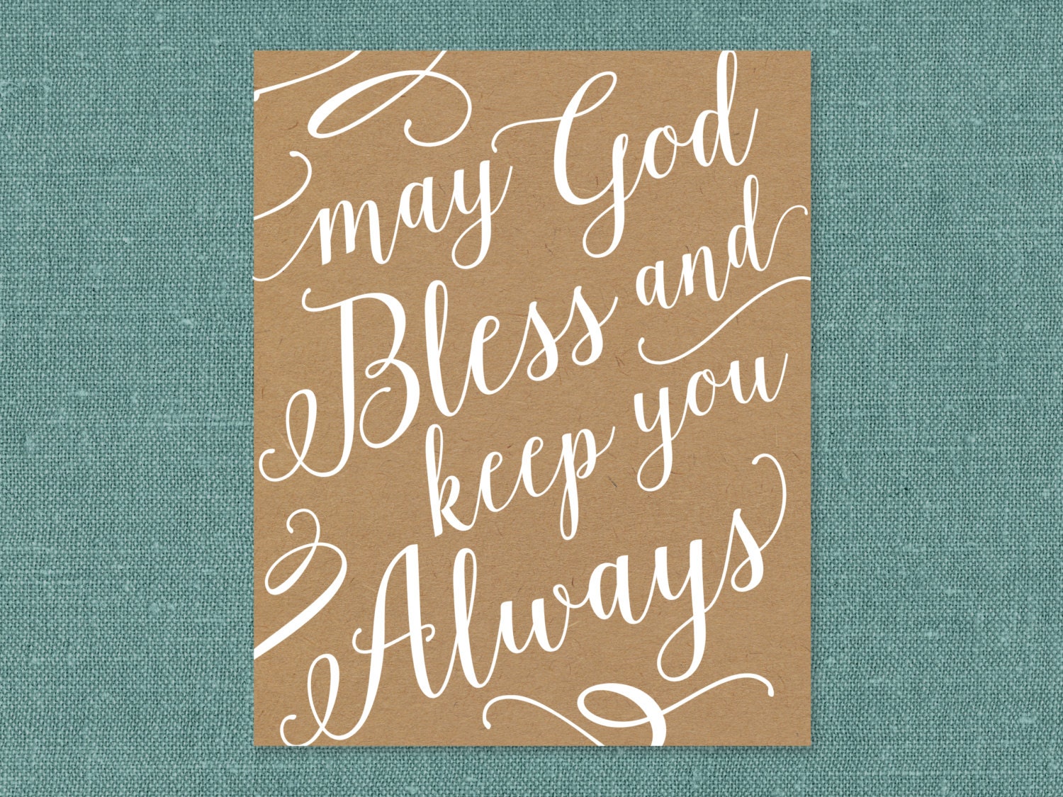 May God Bless and Keep You Always Art Print PDF and JPG Printables ...