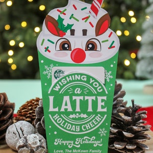 Christmas Coffee Gift Card Printable, Teacher Gift, Staff Gift ...