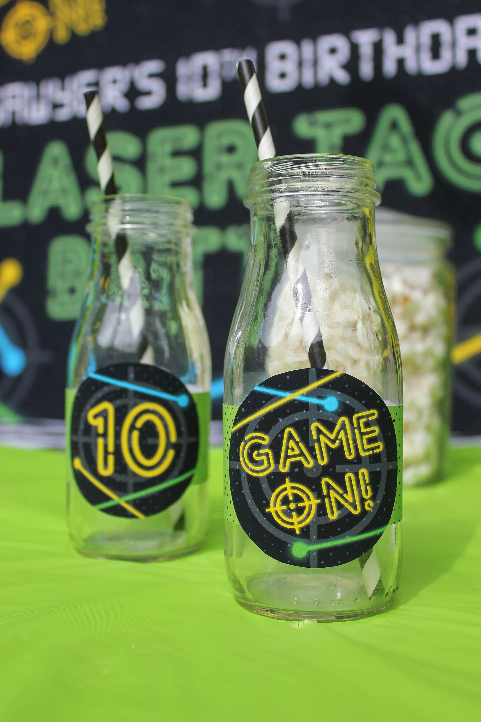 Laser Tag Party Decor Printables, Laser Tag Birthday Party, Kids ...