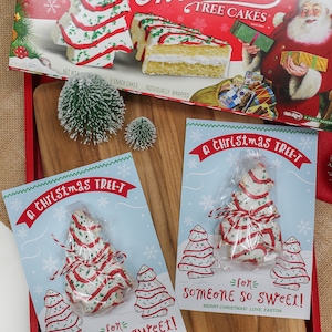 Christmas Tree Cake Printable, Christmas Tree Cake Tag, Christmas Gift ...