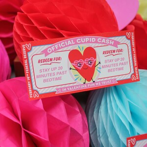 Valentine's Day Play Money Printables, Valentines Day Coupons, Play ...