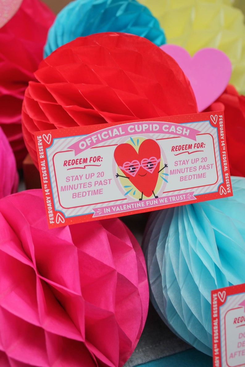 Valentine's Day Play Money Printables, Valentines Day Coupons, Play ...