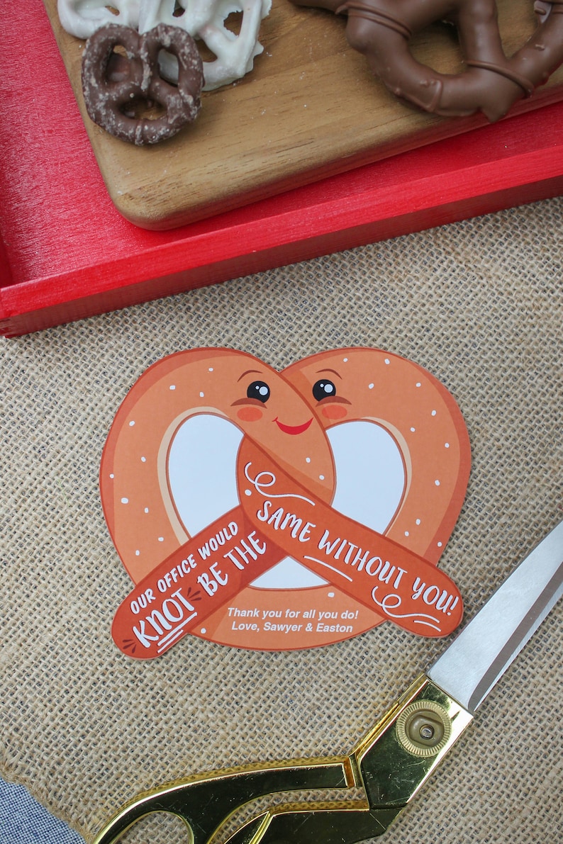 Pretzel Teacher Appreciation Printable Gift for Staff Thank - Etsy
