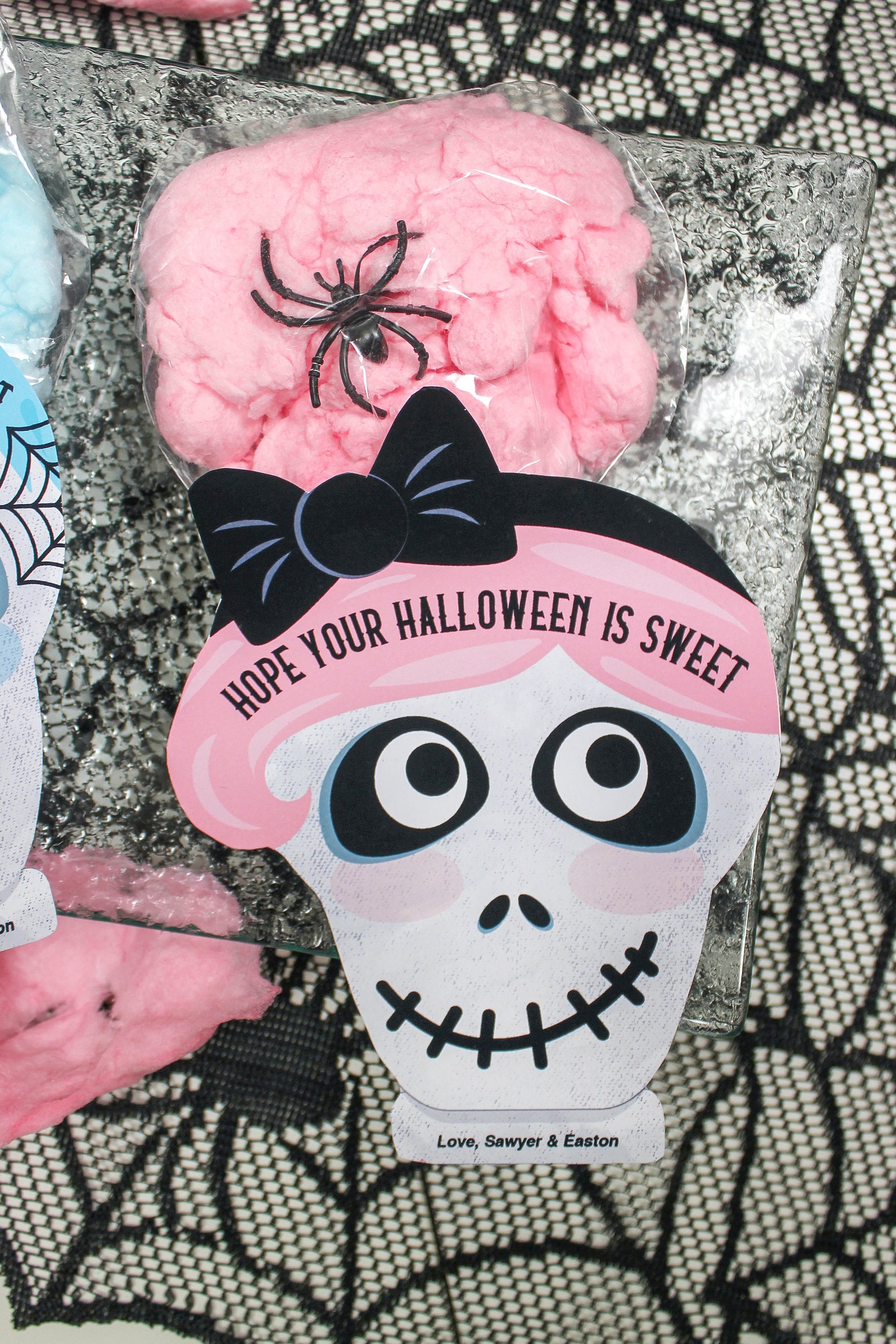Skeleton Cotton Candy Halloween Treat Printable, Halloween Treat Bag ...
