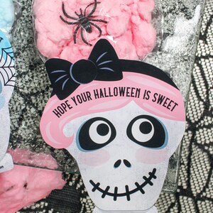 Skeleton Cotton Candy Halloween Treat Printable, Halloween Treat Bag ...