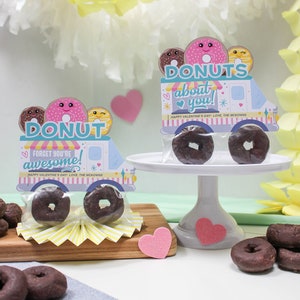 Donut Truck Valentine Printables, Kids Valentine, Donut Valentine ...