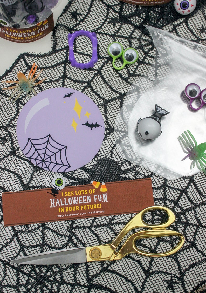 Crystal Ball Halloween Gift Printable Kids Halloween - Etsy