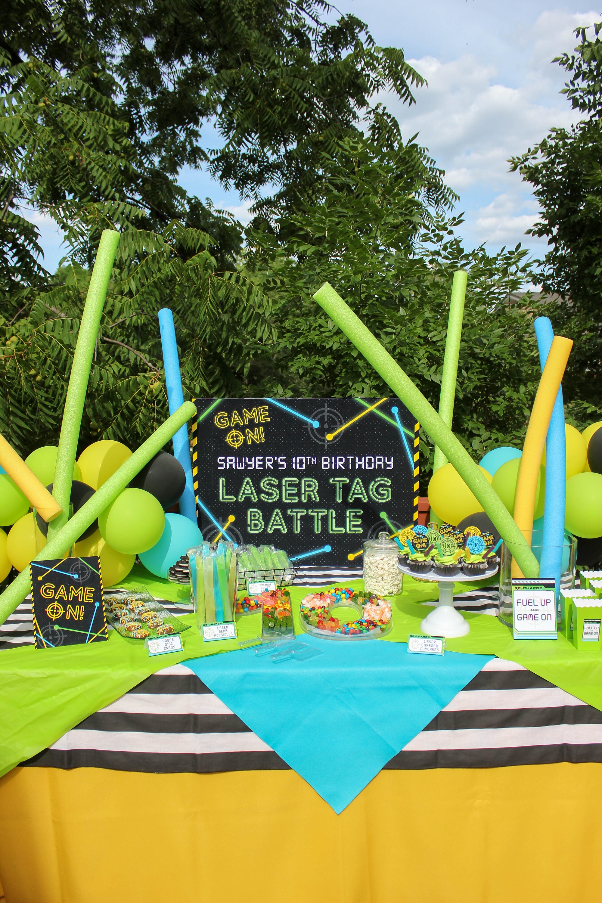 Laser Tag Party Backdrop Sign Printable Laser Tag Birthday - Etsy Australia