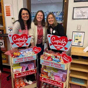 Teacher Appreciation Valentine's Day Snack Cart Printables, PTO, PTA ...