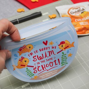 School of Fish Valentine, Fish, Goldfish, Valentine Printable, Kids ...
