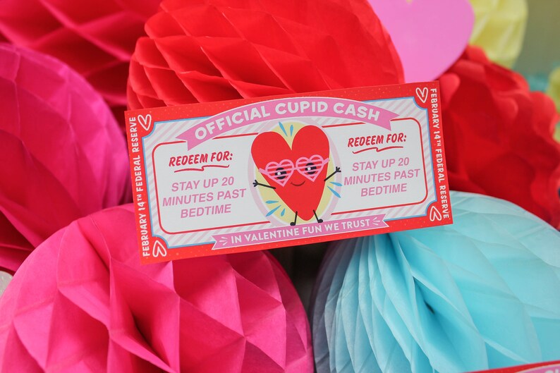 Valentine's Day Play Money Printables, Valentines Day Coupons, Play ...