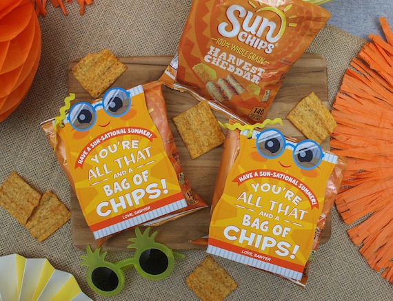 You're All That and a Bag of Chips end of the year printable, printable ...