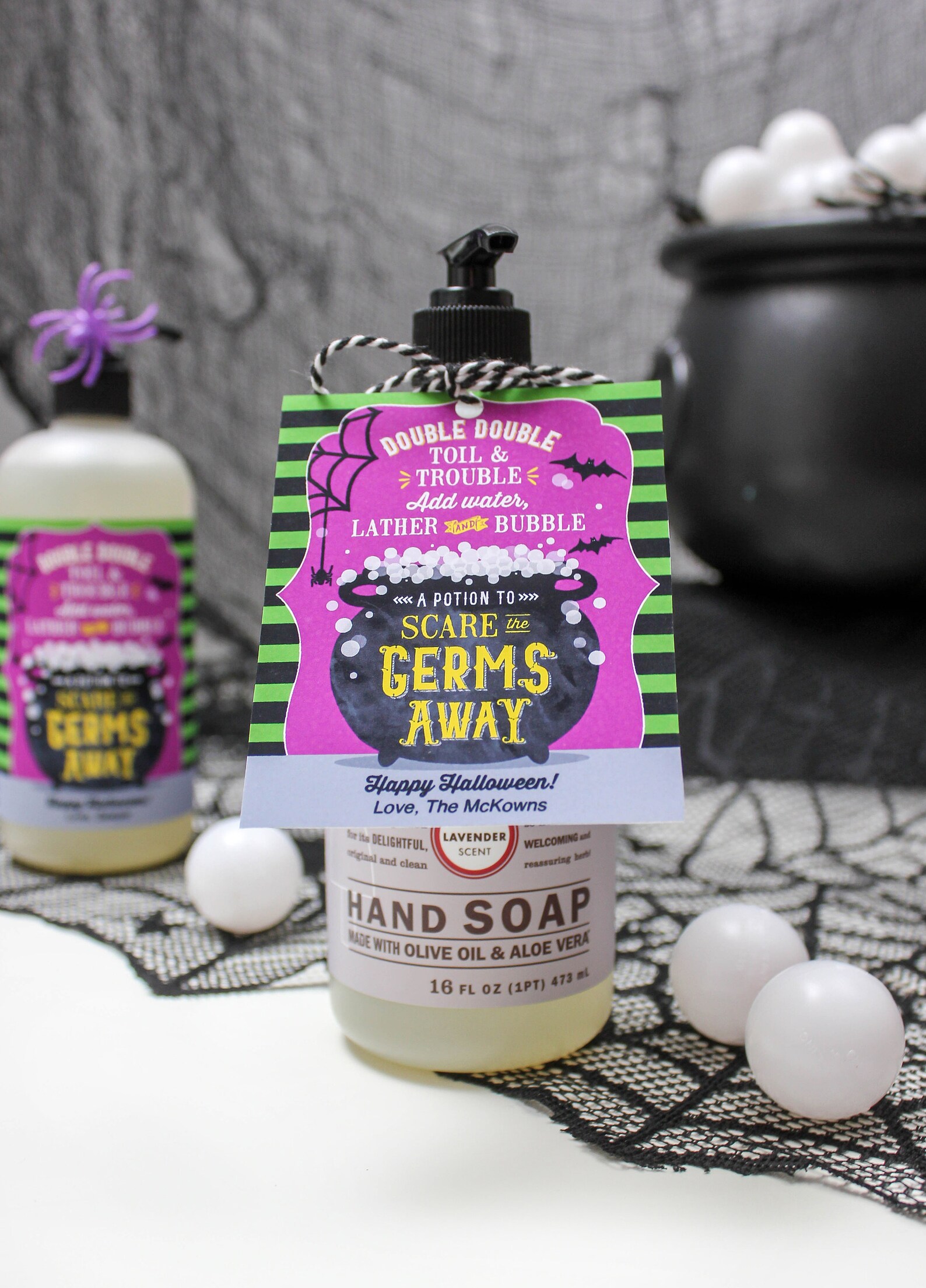 Scare the Germs Away Halloween Soap Printable Halloween Gift - Etsy