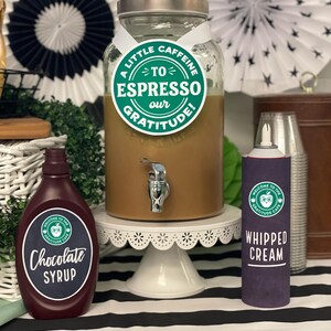 Teacher Appreciation Coffee Shop Printable Pack, Coffee Themed Teacher ...