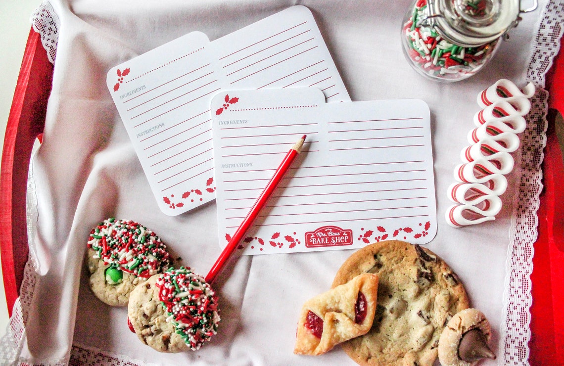 Mrs. Claus' Bake Shop Cookie Exchange Decor Printables - Etsy