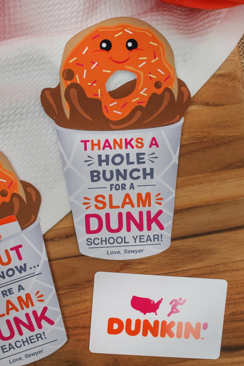 Coffee and Donut Teacher Appreciation Printable Gift for - Etsy