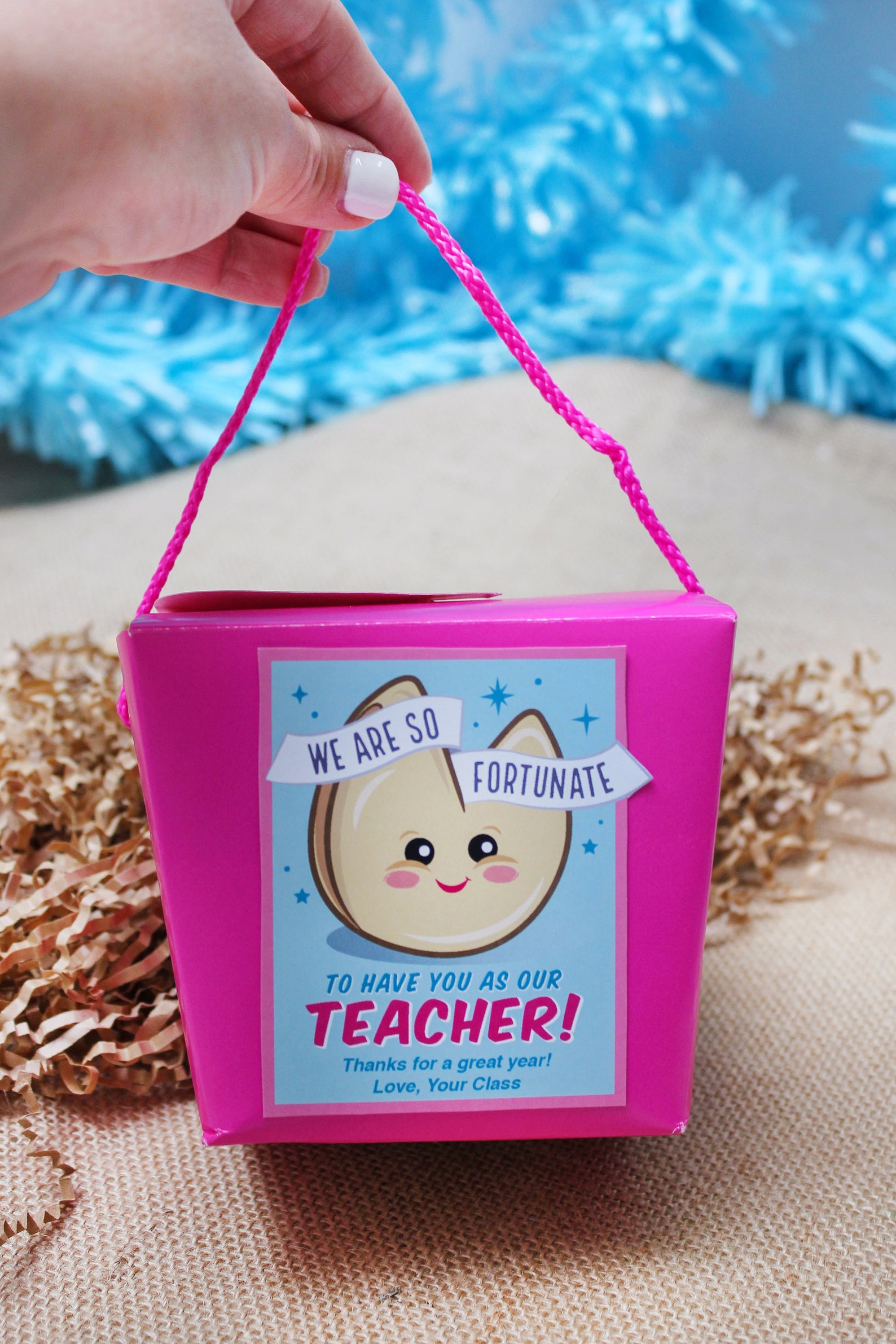 Fortune Cookie Teacher Gift Tag Fortunate Gift Tag Teacher - Etsy