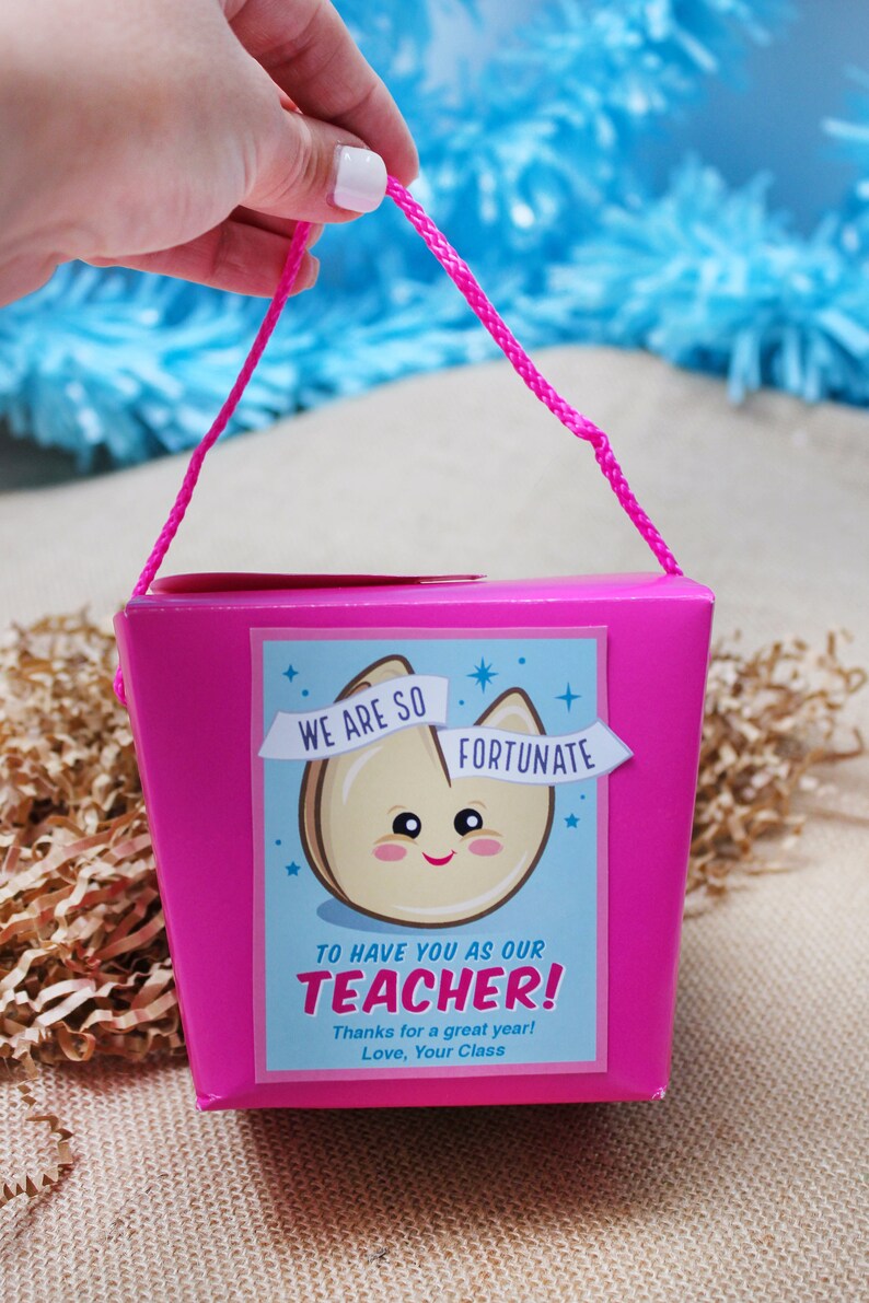 Fortune Cookie Teacher Gift Tag Fortunate Gift Tag Teacher - Etsy