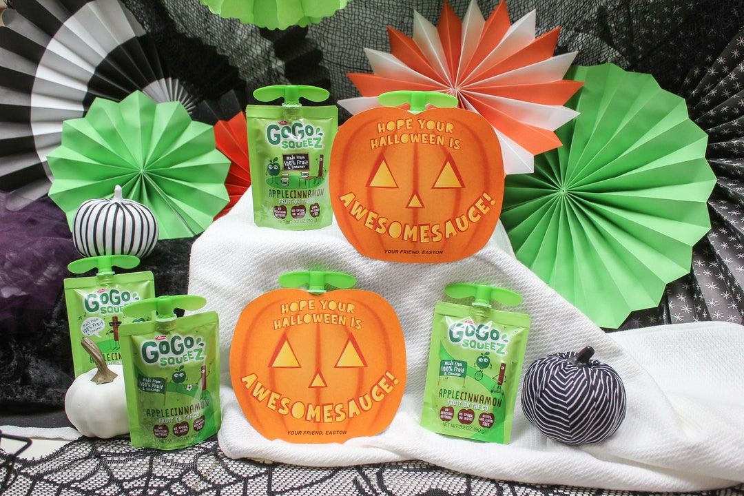 Applesauce Kids Halloween Printable, Awesomesauce, Jack-o-lantern ...