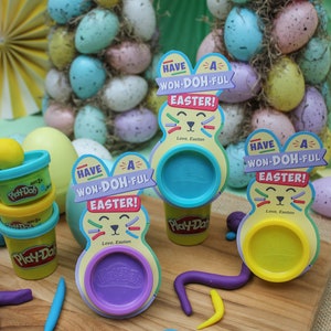 Play Dough Easter Gift, Easter Gift Printable, Easter Gift for Kids ...