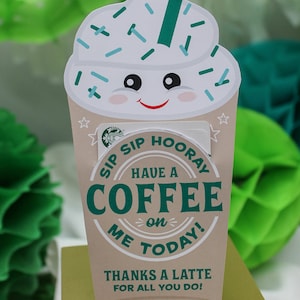 Coffee Thank You Gift Printable, Teacher Gift, Teacher Appreciation ...