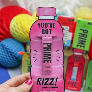 Rizz Drink Bottle Kids Valentine, Tween Slang, Hydration Drink, Kids ...
