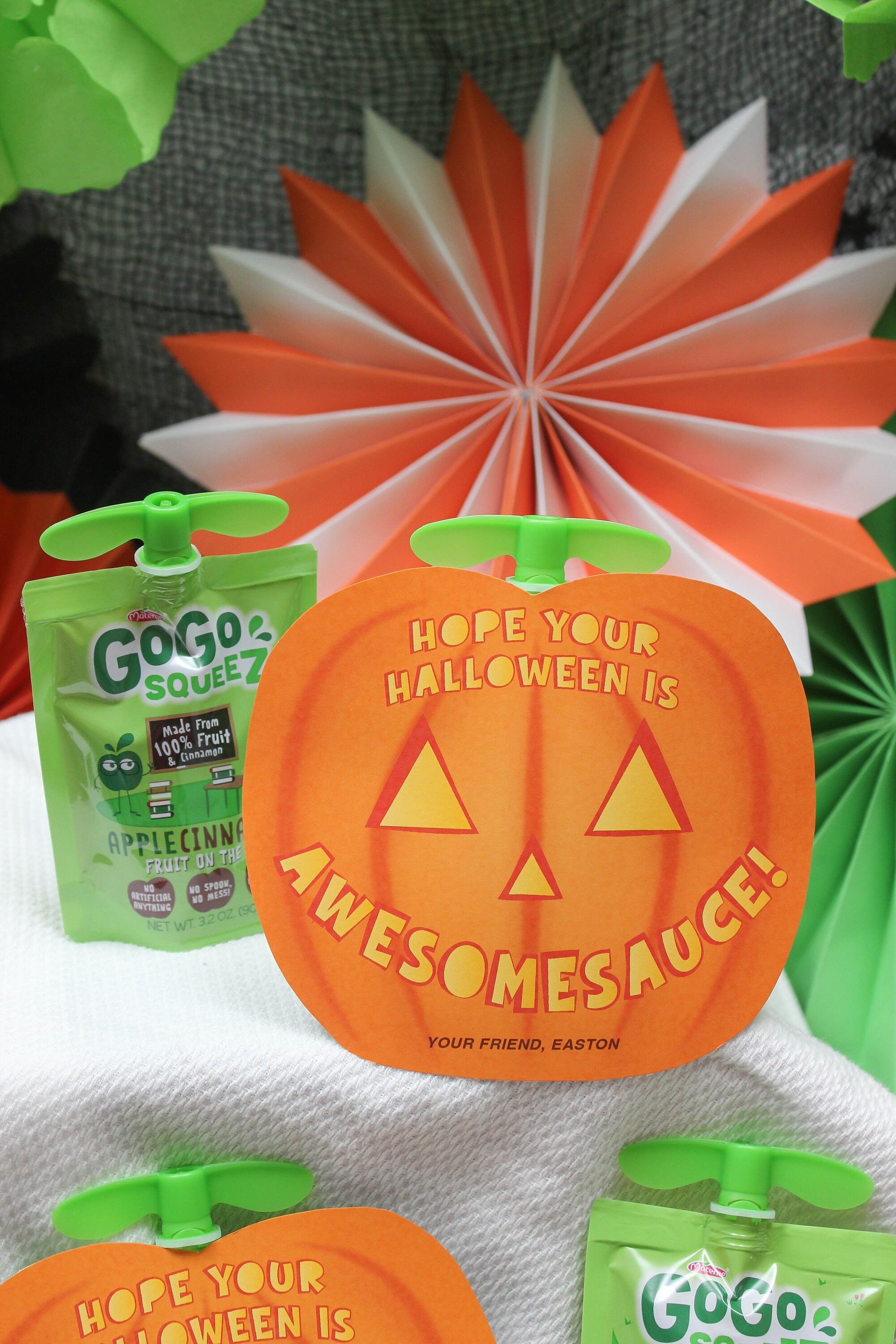Applesauce Kids Halloween Printable, Awesomesauce, Jack-o-lantern ...