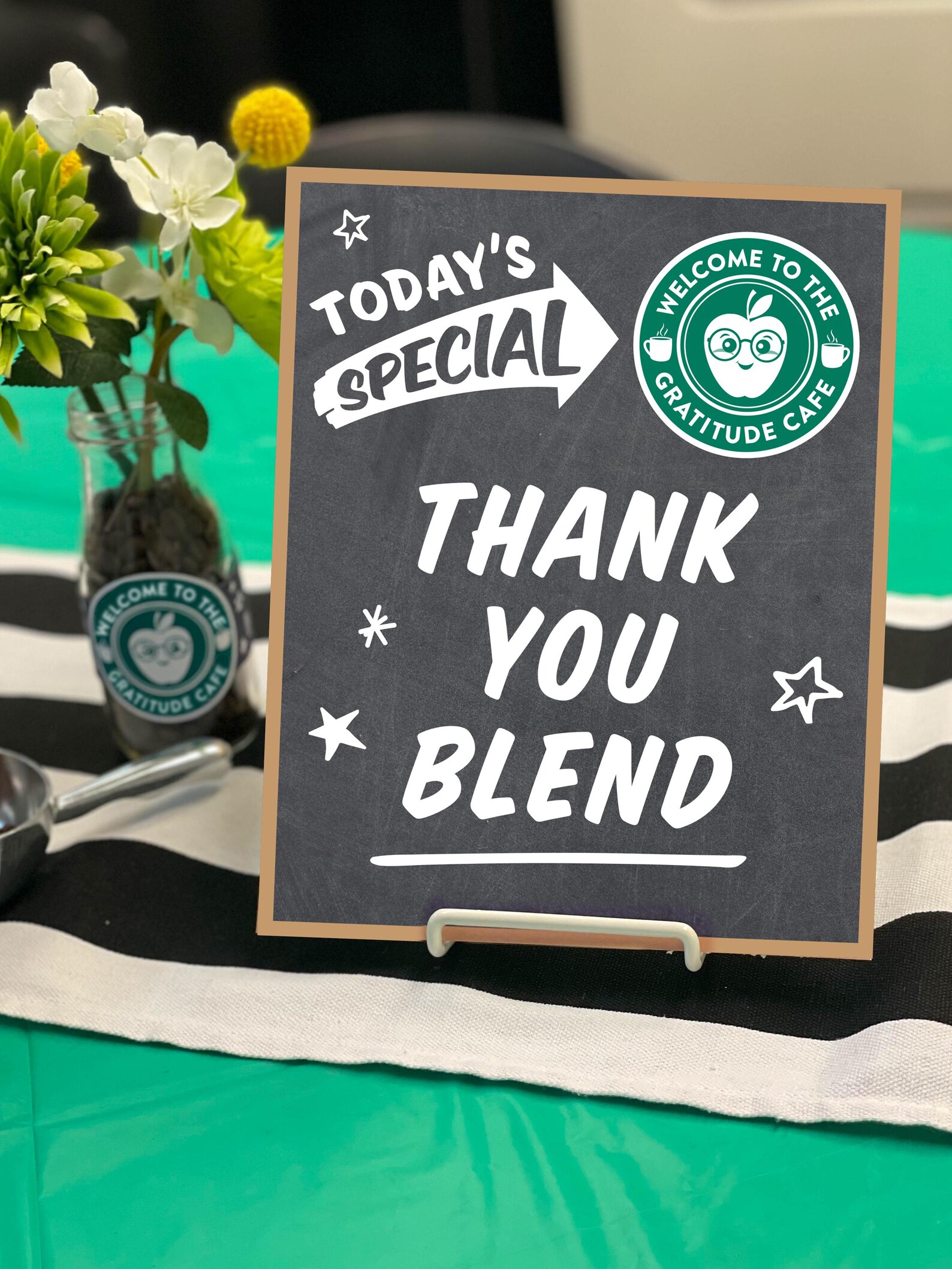 Teacher Appreciation Coffee Shop Printable Pack, Coffee Themed Teacher ...