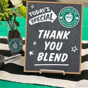 Teacher Appreciation Coffee Shop Printable Pack, Coffee Themed Teacher ...