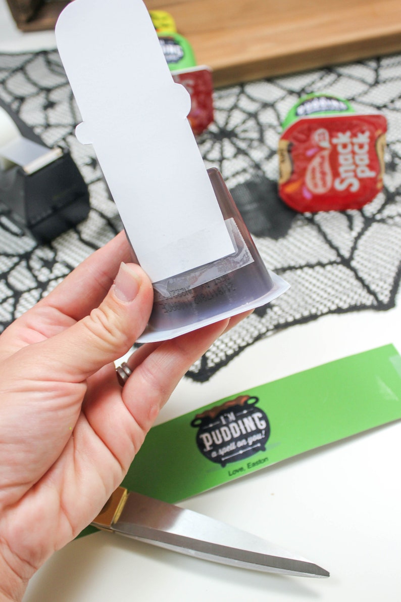 Witch Pudding Cup Halloween Treat Printables Classroom - Etsy