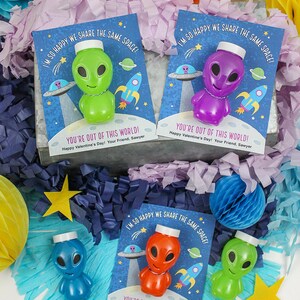 Alien Kids Valentine Printable - Space, UFO, Alien Slime, Editable ...