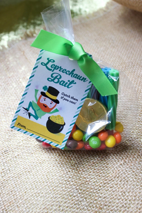 Leprechaun Bait tags - Printable - treat bag tags, gift tags, St ...