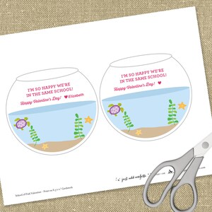 School of Fish Valentine, Goldfish, Swedish Fish, Personalized ...