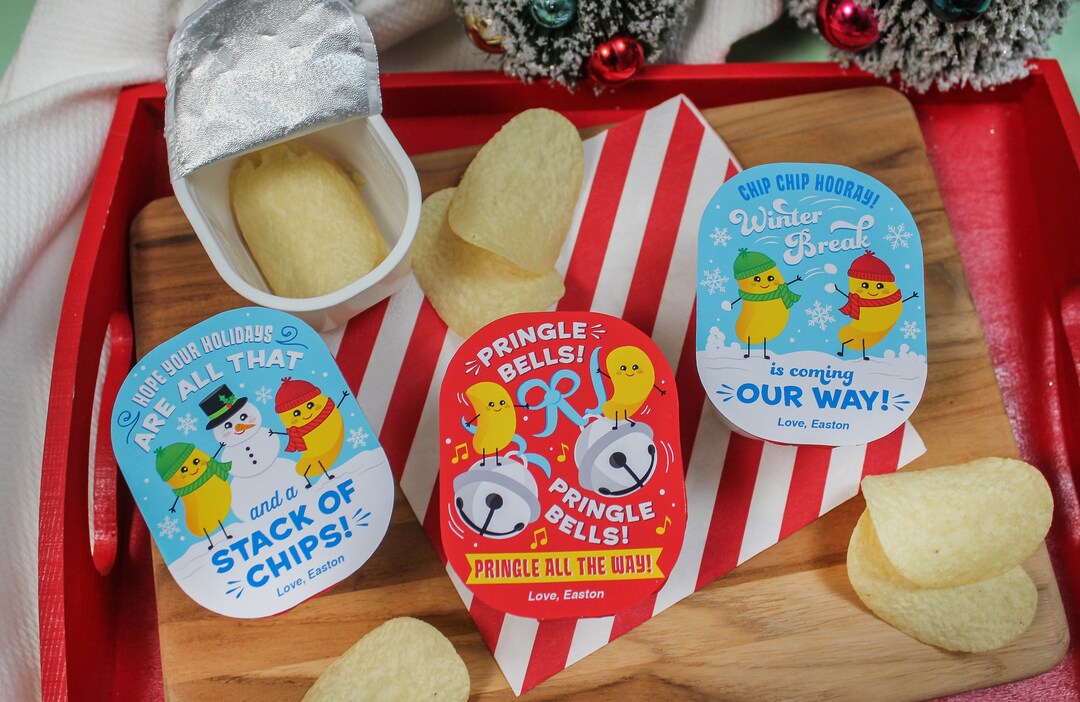 Chips Kids Christmas Printable - for Pringles Snack Size Chips, Kids ...