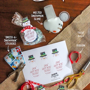 Snow Happy We're Friends Snowman Gift Tags, Holiday Gift Tags ...