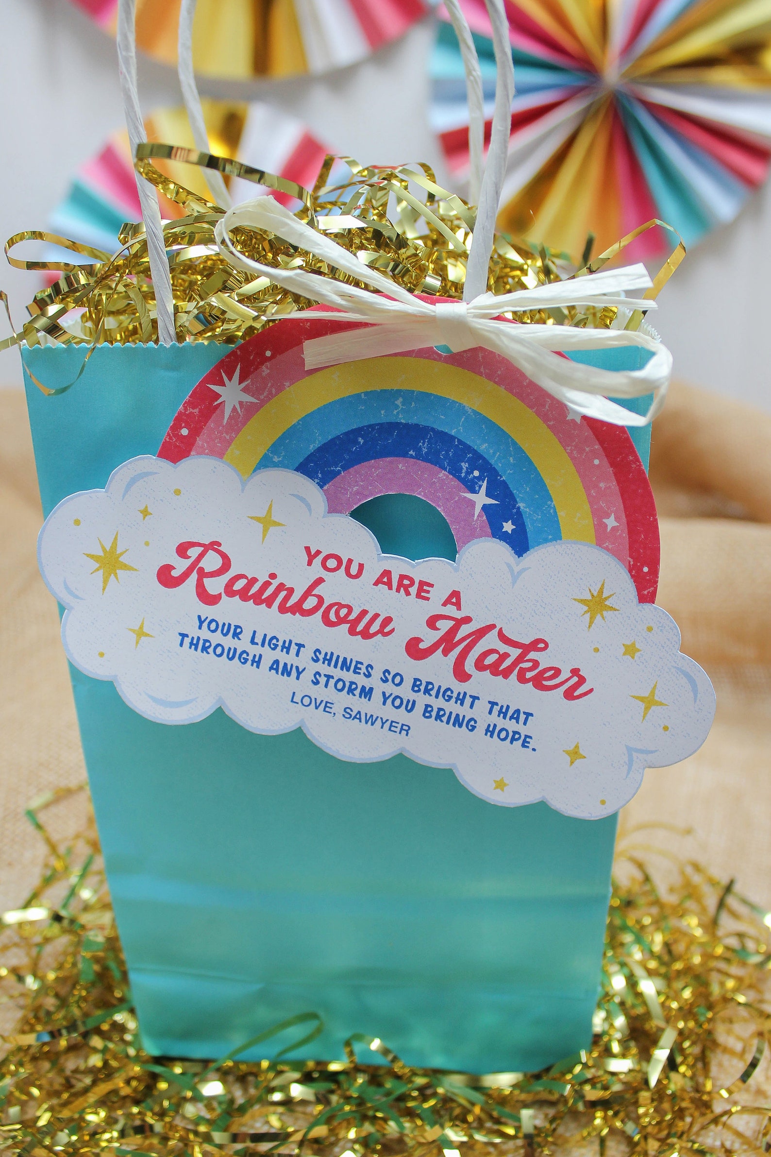 Rainbow Maker Teacher Appreciation Rainbow Gift Tag Teacher - Etsy