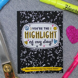 Highlighter Valentine Printable, Kids Valentine, Tween Valentine ...