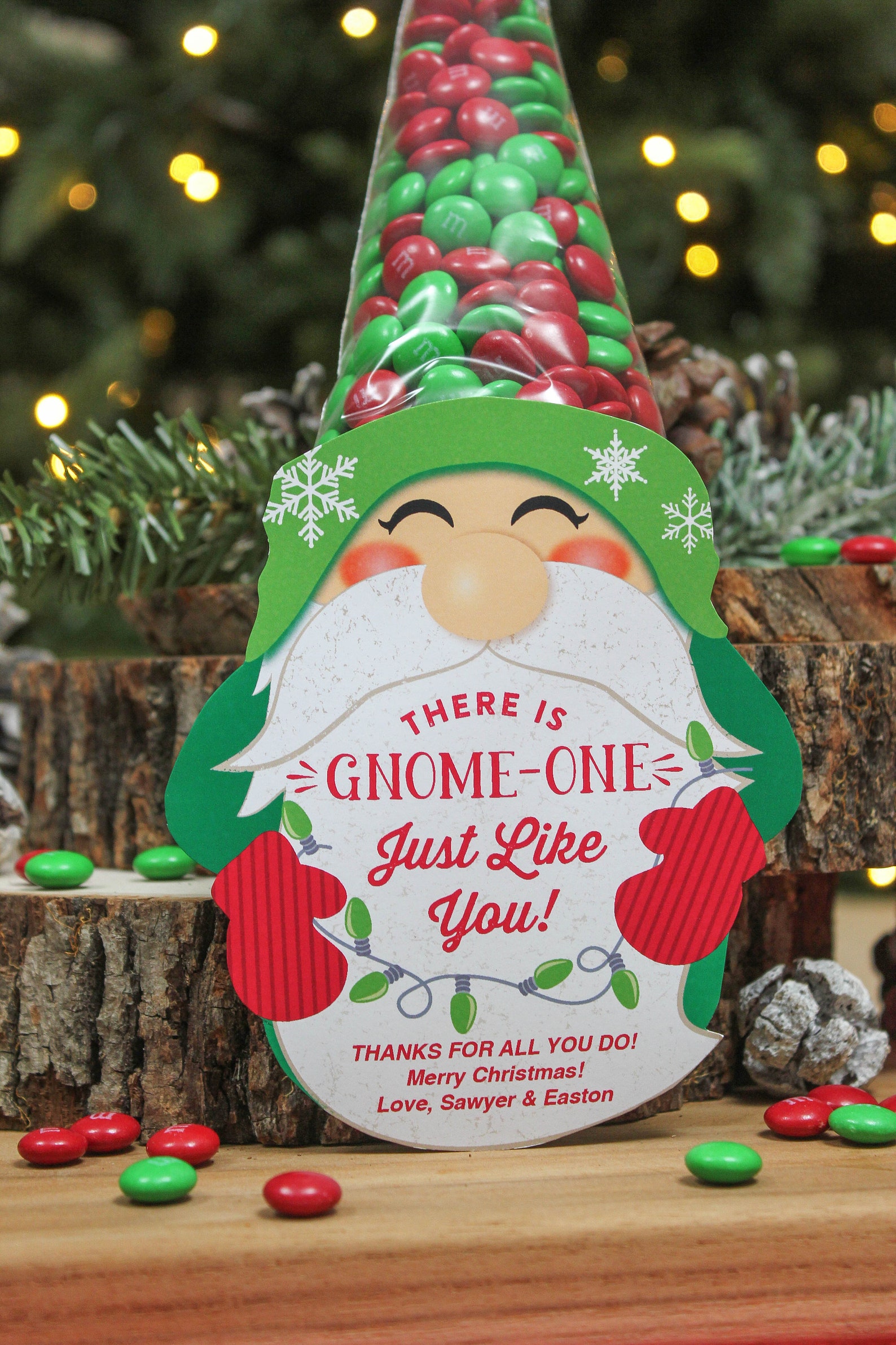 Christmas Gnome Printable, Gnome Treat Bag, Christmas Printable ...